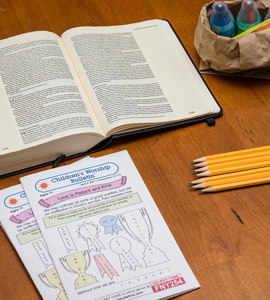 Sunday School Activities About Love Children s Worship Bulletins